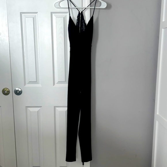 Mind Code | Pants & Jumpsuits | Mind Code Black Strappy Jumpsuit | Poshmark